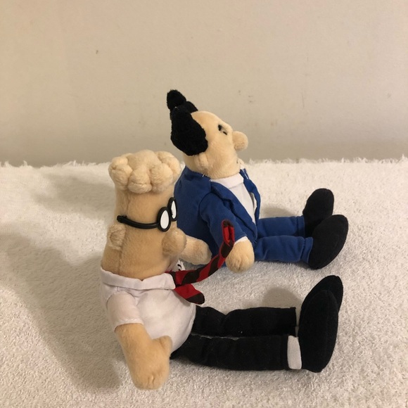 Gund | Toys | Gund Beanie Plush Dilbert And Boss Comic Strip Characters ...